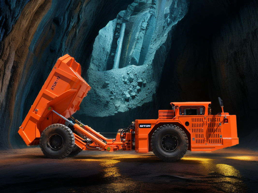 DRUK -12 DERUI Tunnel Compact Underground Dump Truck 12 Tons rated ...