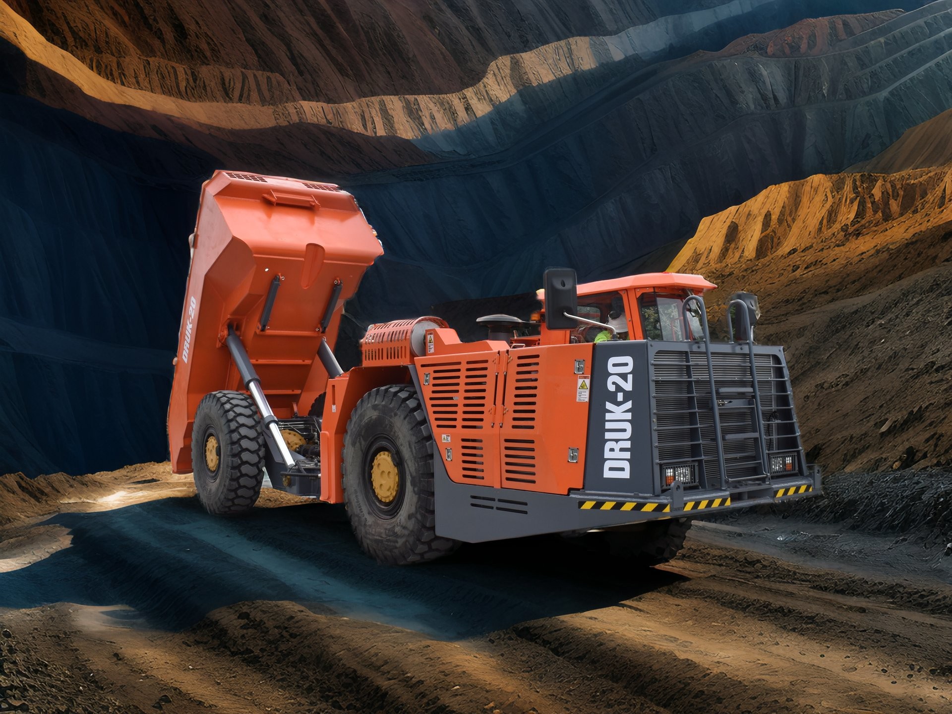 Articulated Underground Mining Shuttle dumper 20 tons payload capacity ...