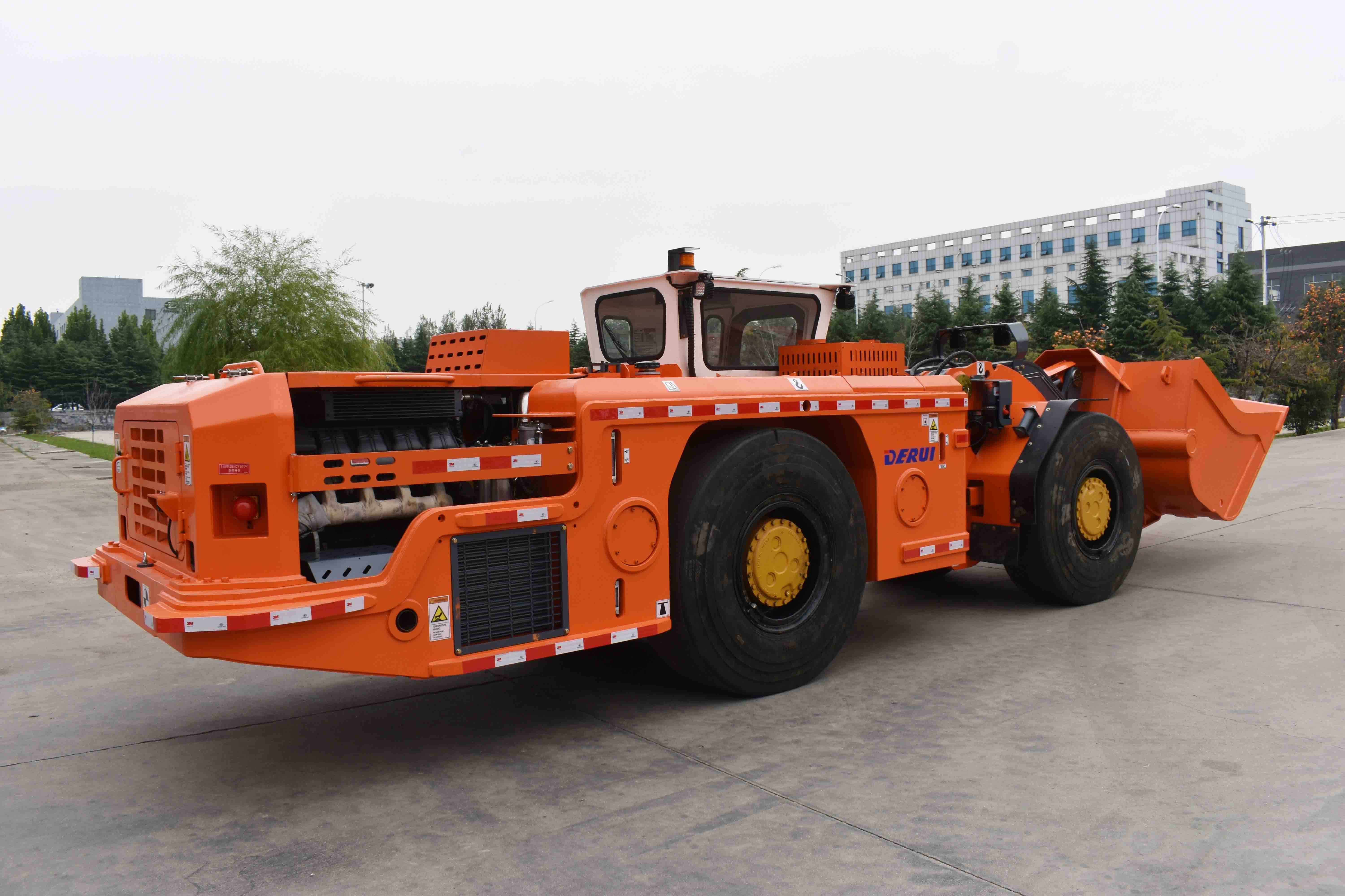 DERUI 3 Cube Underground Mining Loader Coal Gold Mine Usage